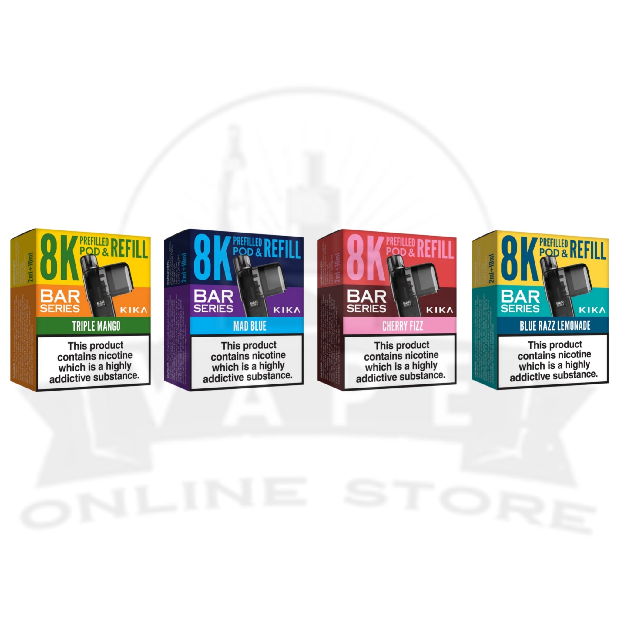 Bar Series Kika 8K Refill Pods | Replacement Pods UK