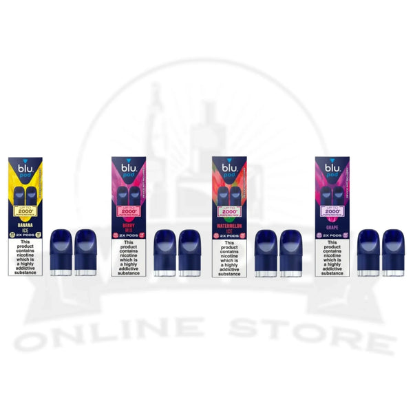 Blu Bar Prefilled Refill Pods | 20mg Nic Salt | 1000 Puffs