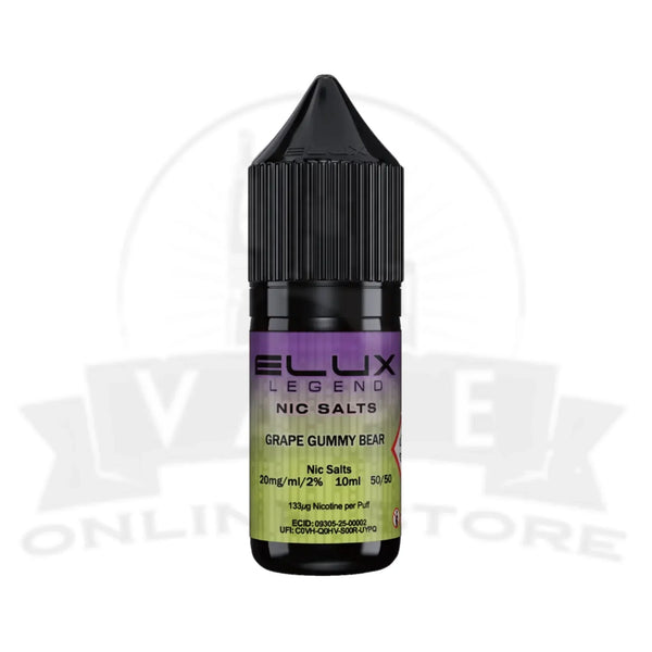 Grape Gummy Bear Elux Legend 10ml Nic Salt | Retail & Wholesale