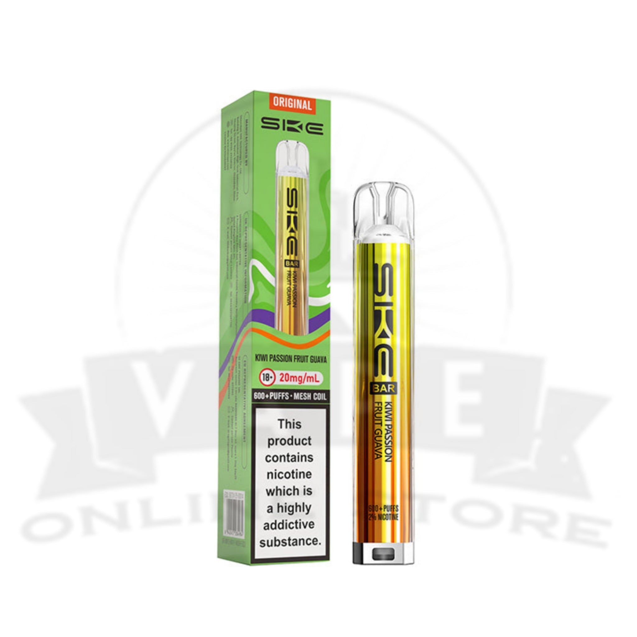 Kiwi Passion Fruit Guava SKE Bar 600 | 600 Puff Vape