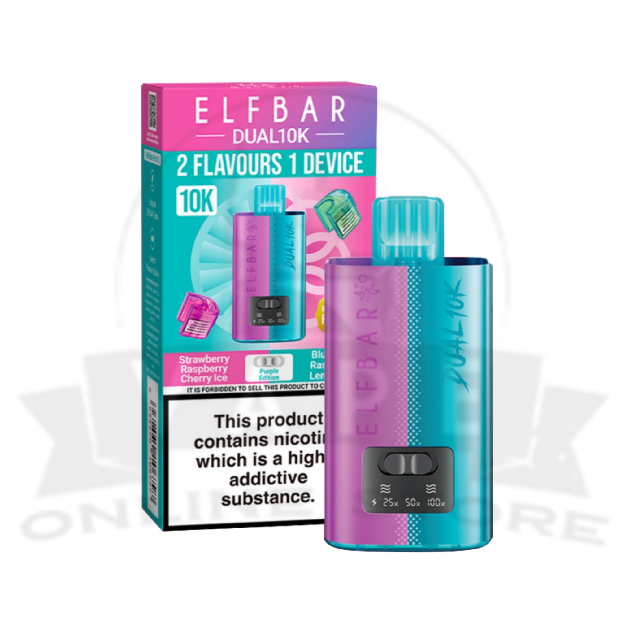 Purple Edition Elf Bar Dual 10K Puffs Pod Kit