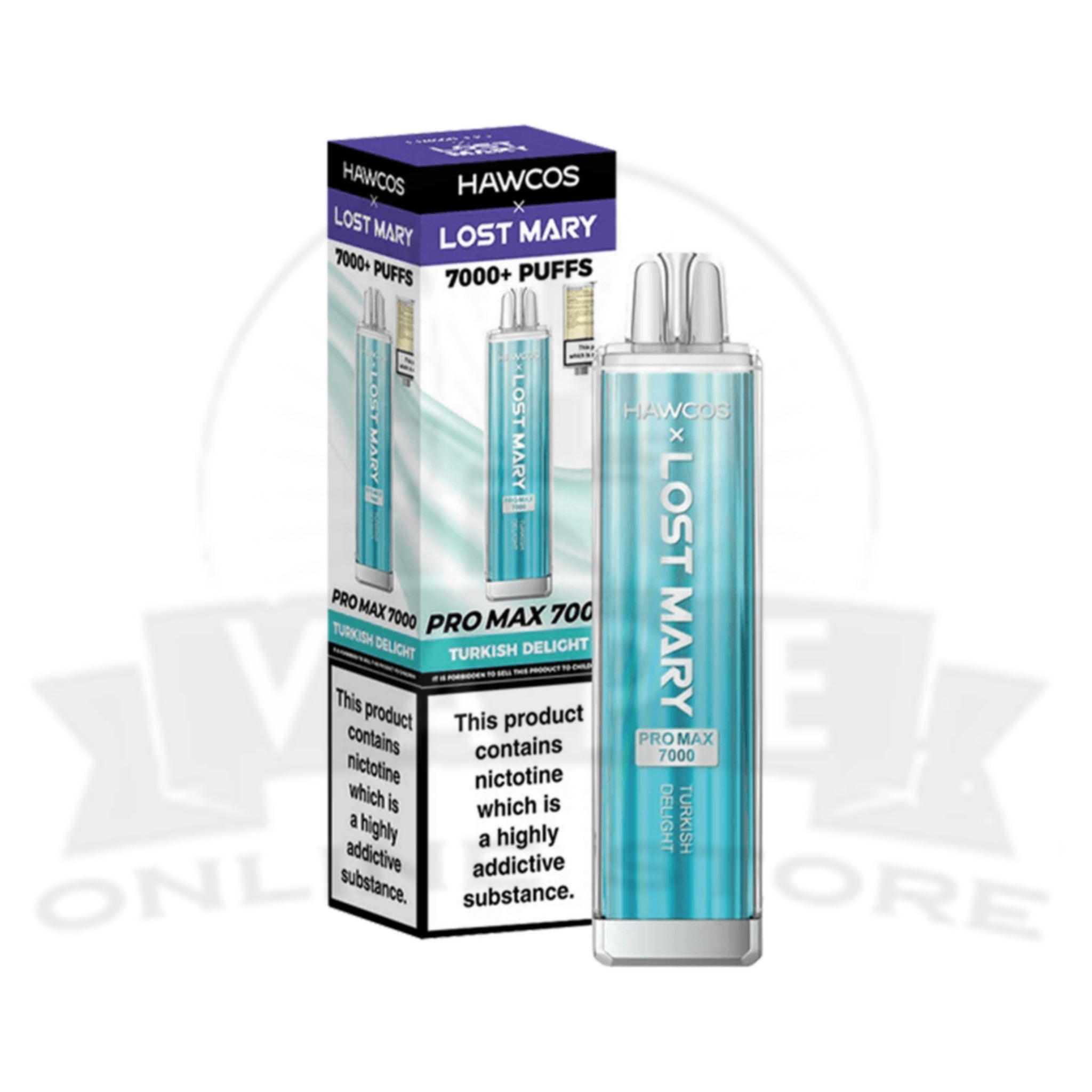 Turkish Delight HAWCOS X Lost Mary Pro Max 7K Puff Vape Kit