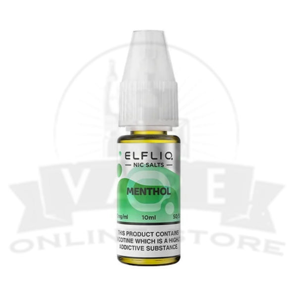 Menthol Elfliq 10ml Nic Salt | Menthol Elf Bar E-Liquid | 5 for £10