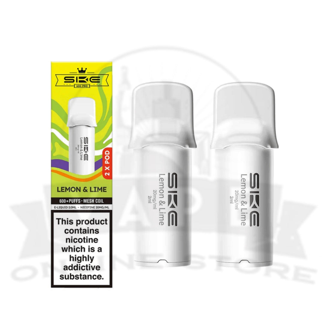 SKE Crystal Pro 600 Puffs 20mg Reusable Vape Pod kit