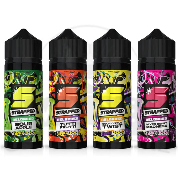 Strapped 100ml E-Liquid Shortfills | All Flavours In Stock